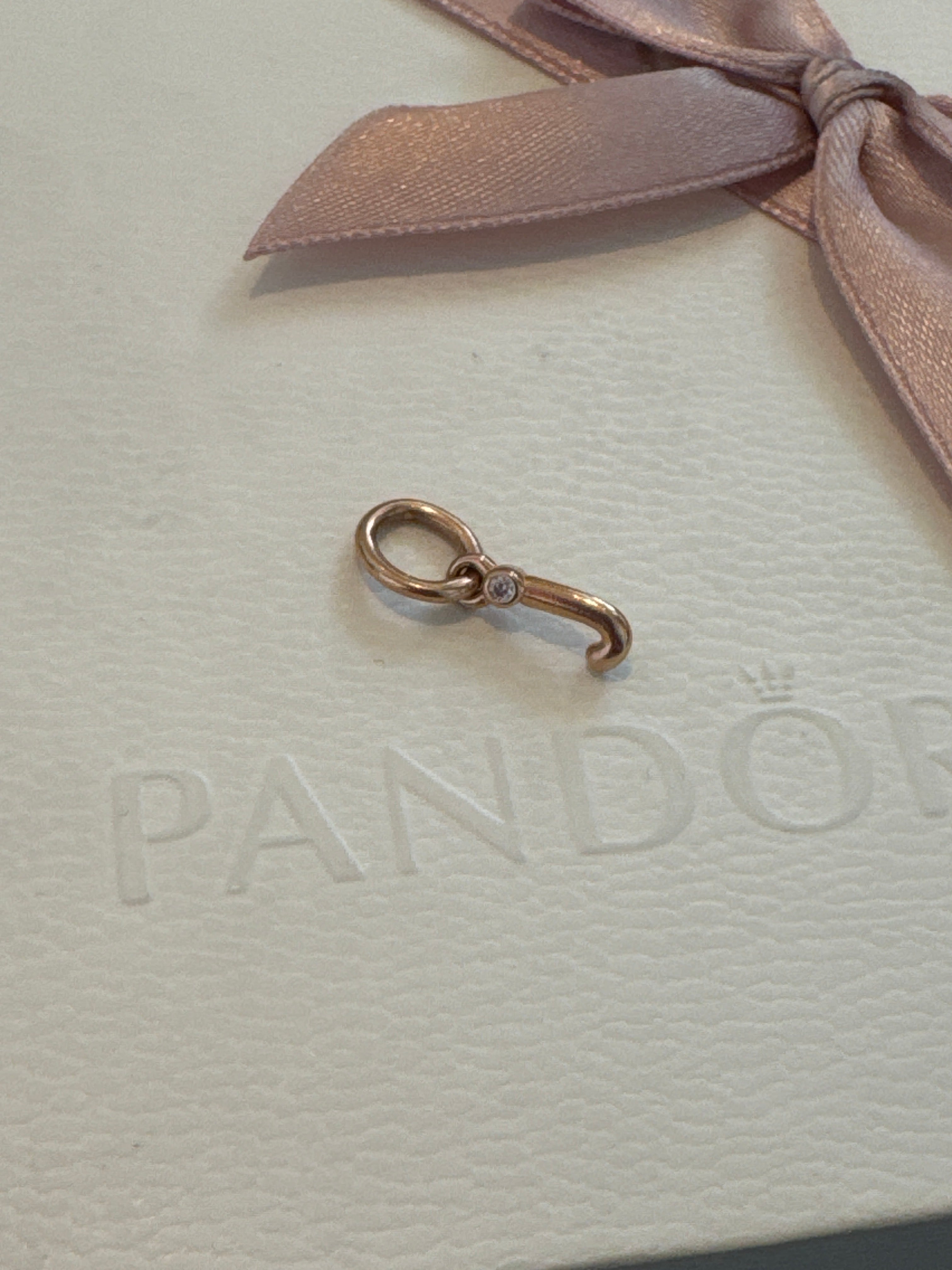 Genuine Pandora Rose Gold Tiny Dangle Letter J Charm – Preloved Pandora ...