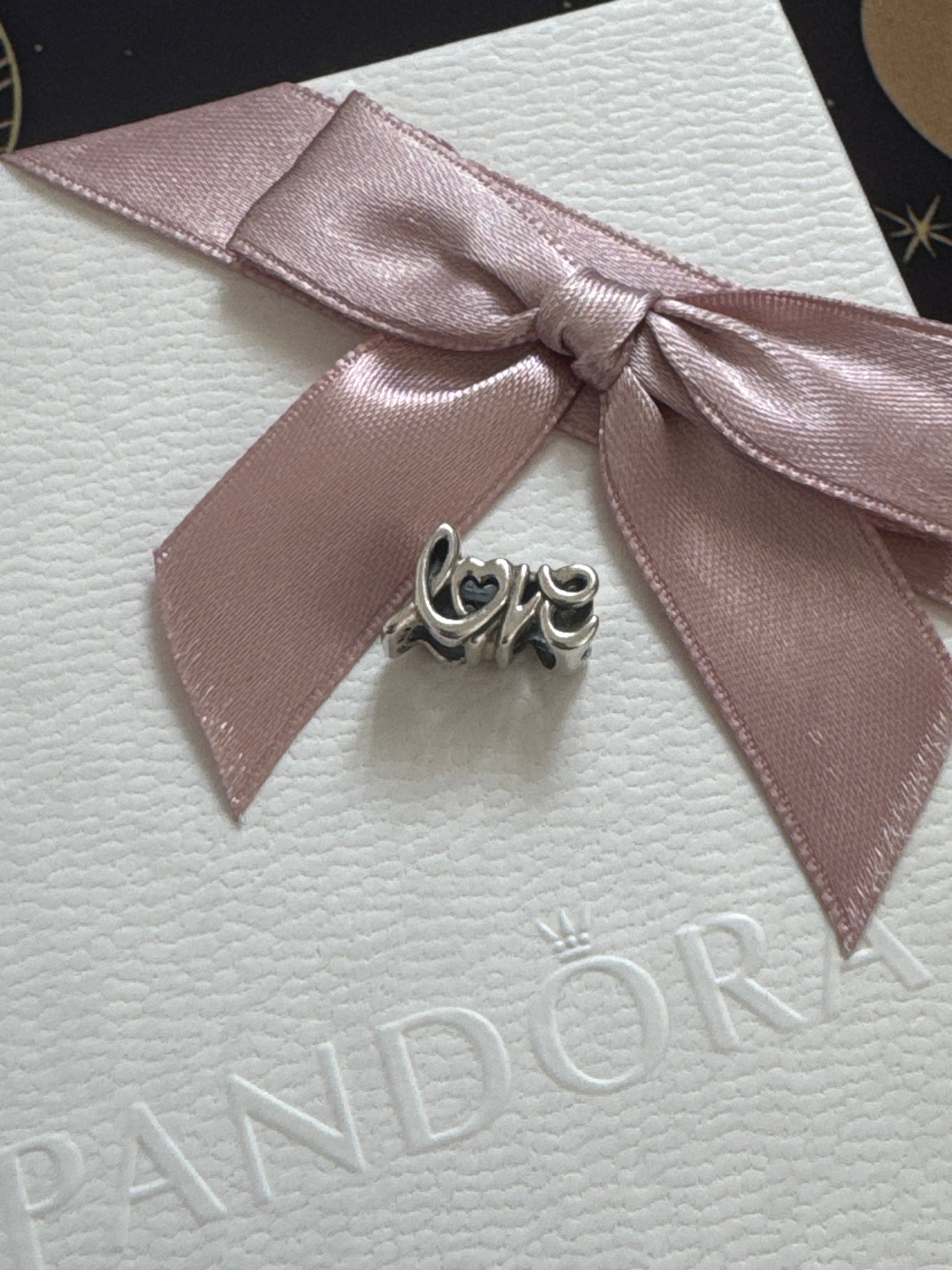 Genuine Pandora Love Word Handwritten Charm Gift – Preloved Pandora ...