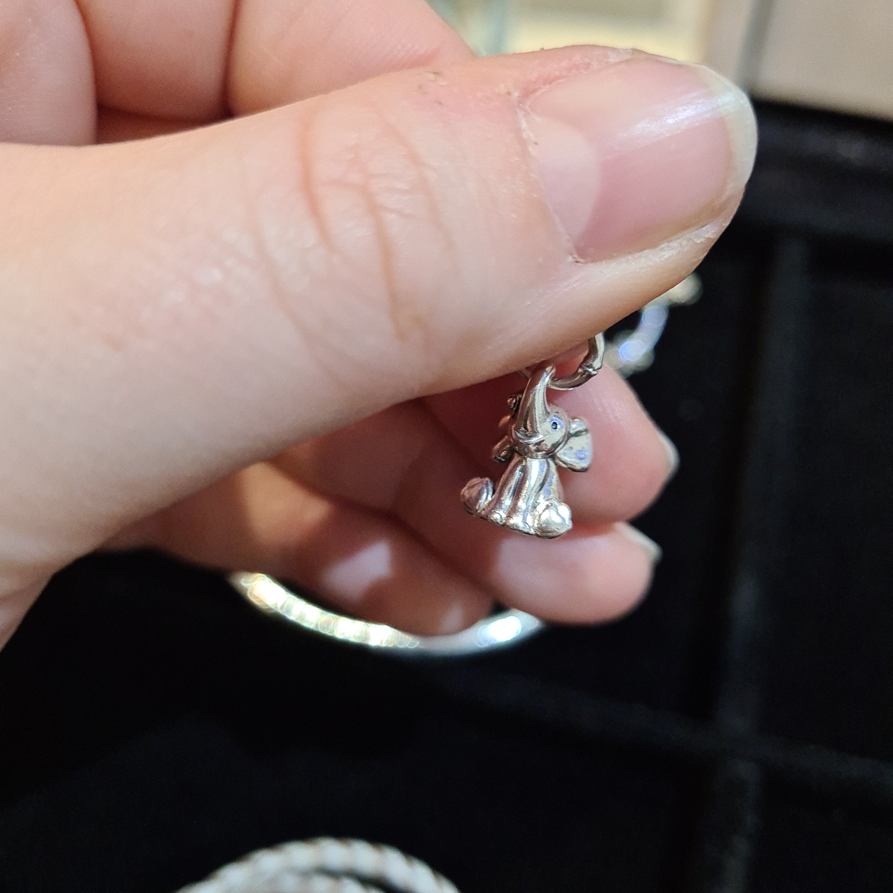 Genuine Pandora Little Elephant Pendant Charm Beautiful – Preloved ...