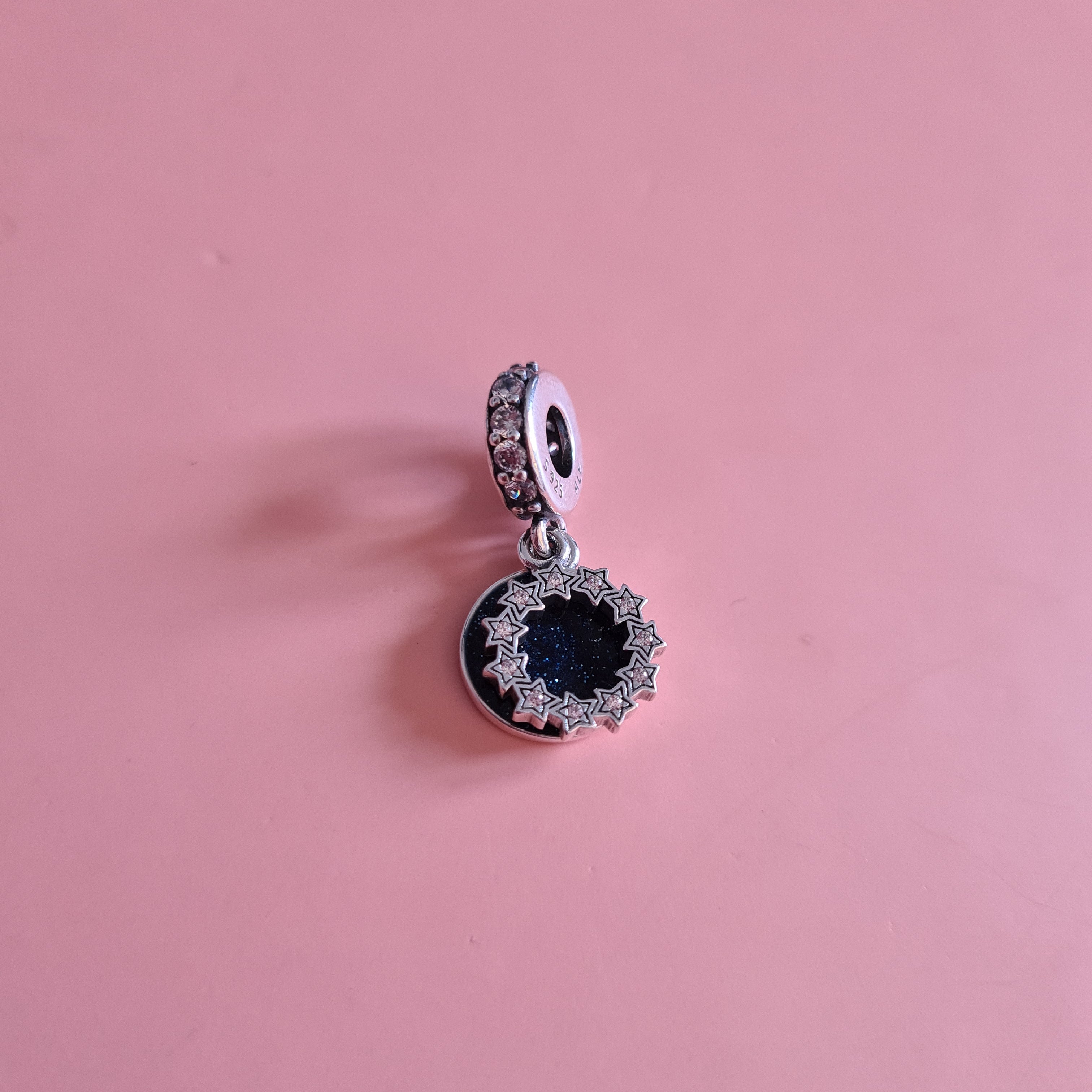 Genuine Pandora Pave Star and Night Sky Enamel Dangle Charm – Preloved ...