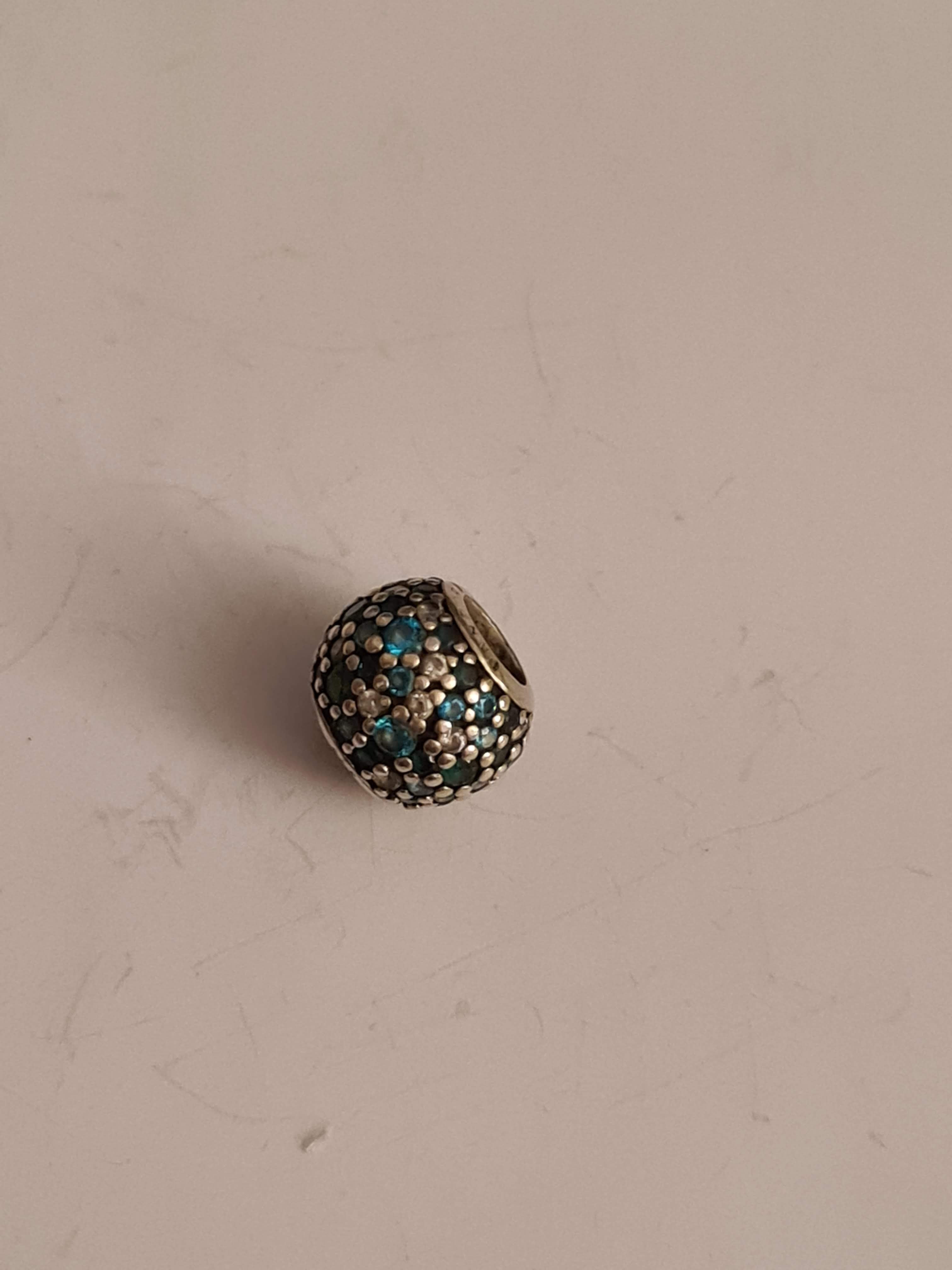 Genuine Pandora Blue and Green Pave Ball Ocean Colours Charm – Preloved ...