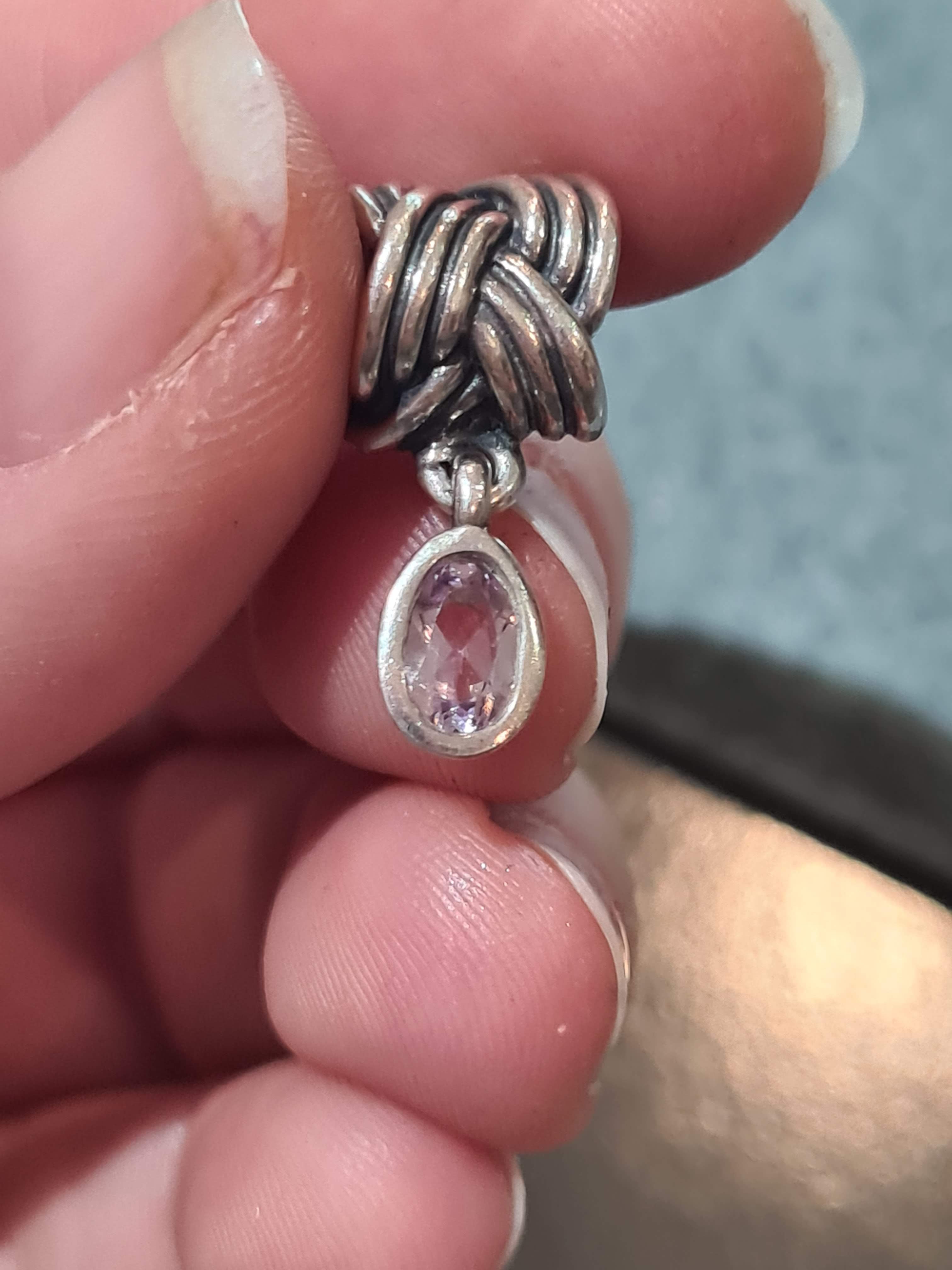 Genuine Pandora Tied together with Pink Knot Charm Dangle – Preloved ...
