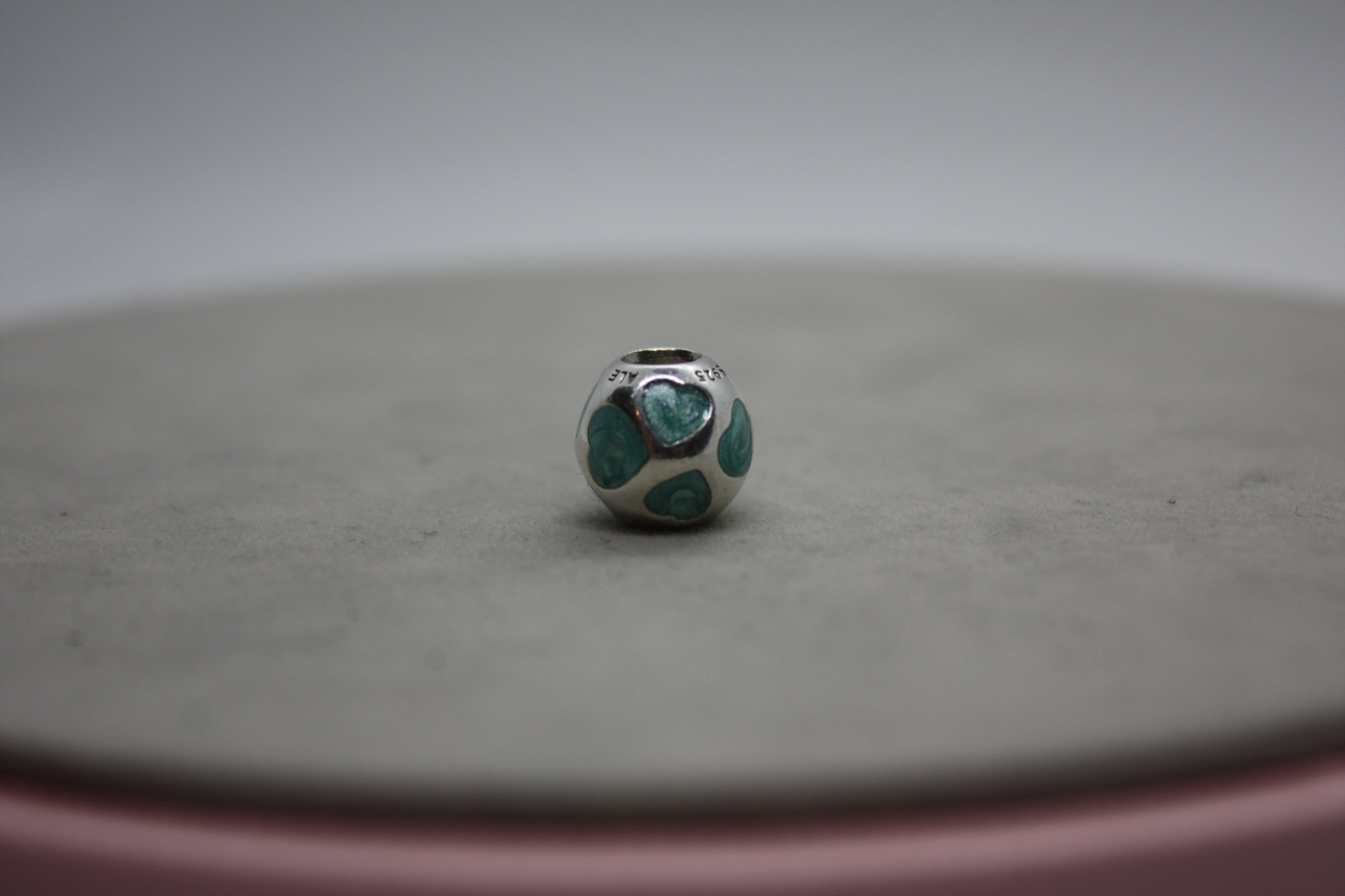 Genuine Pandora Blue Pearl Heart Ball – Preloved Pandora Boutique
