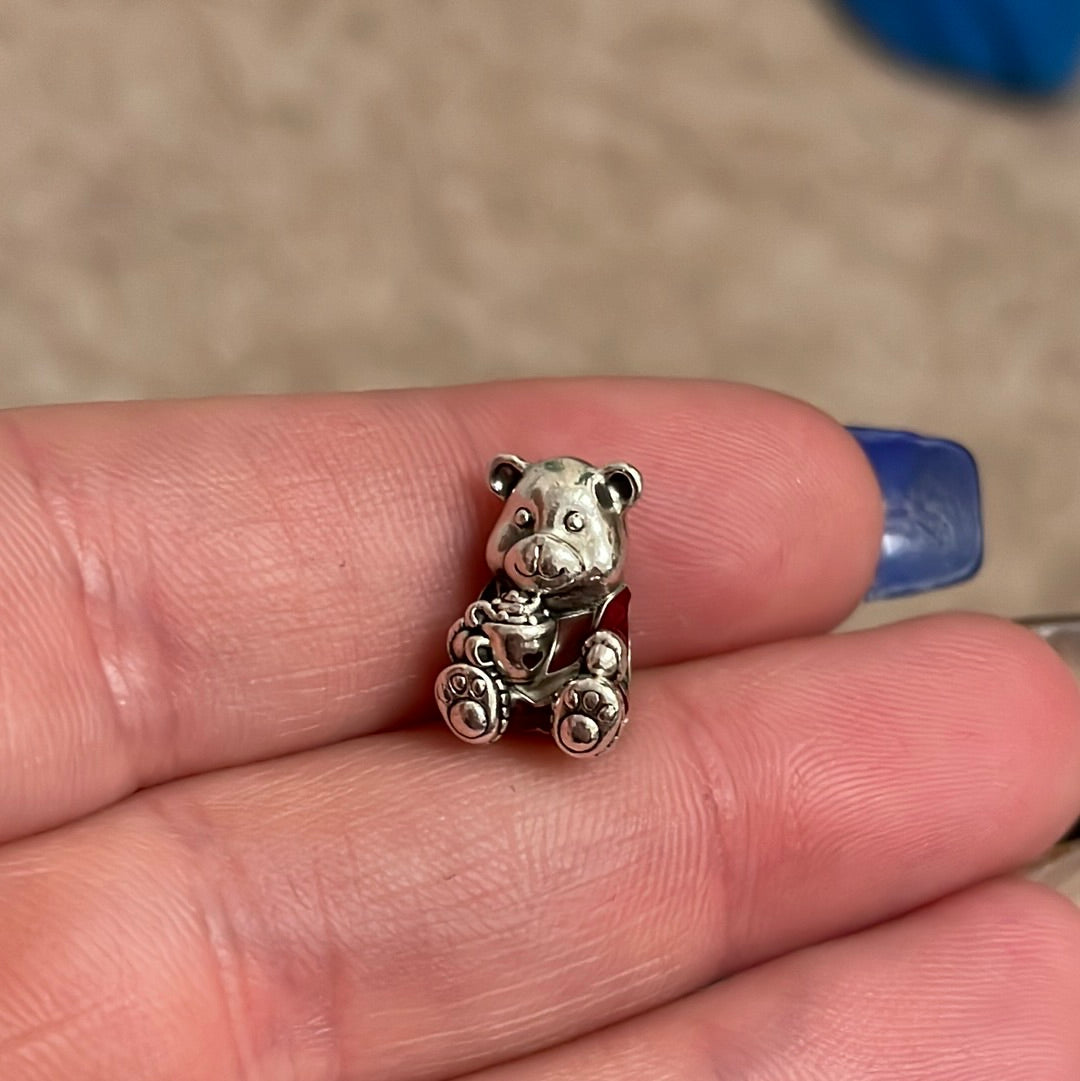 Genuine Pandora Dora Bear Winter Christmas Enamel Cocoa Charm ...