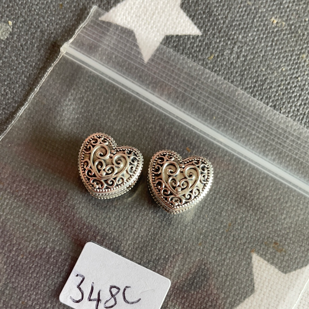 Genuine Pandora Enchanted Swirly Heart Clips – Preloved Pandora Boutique