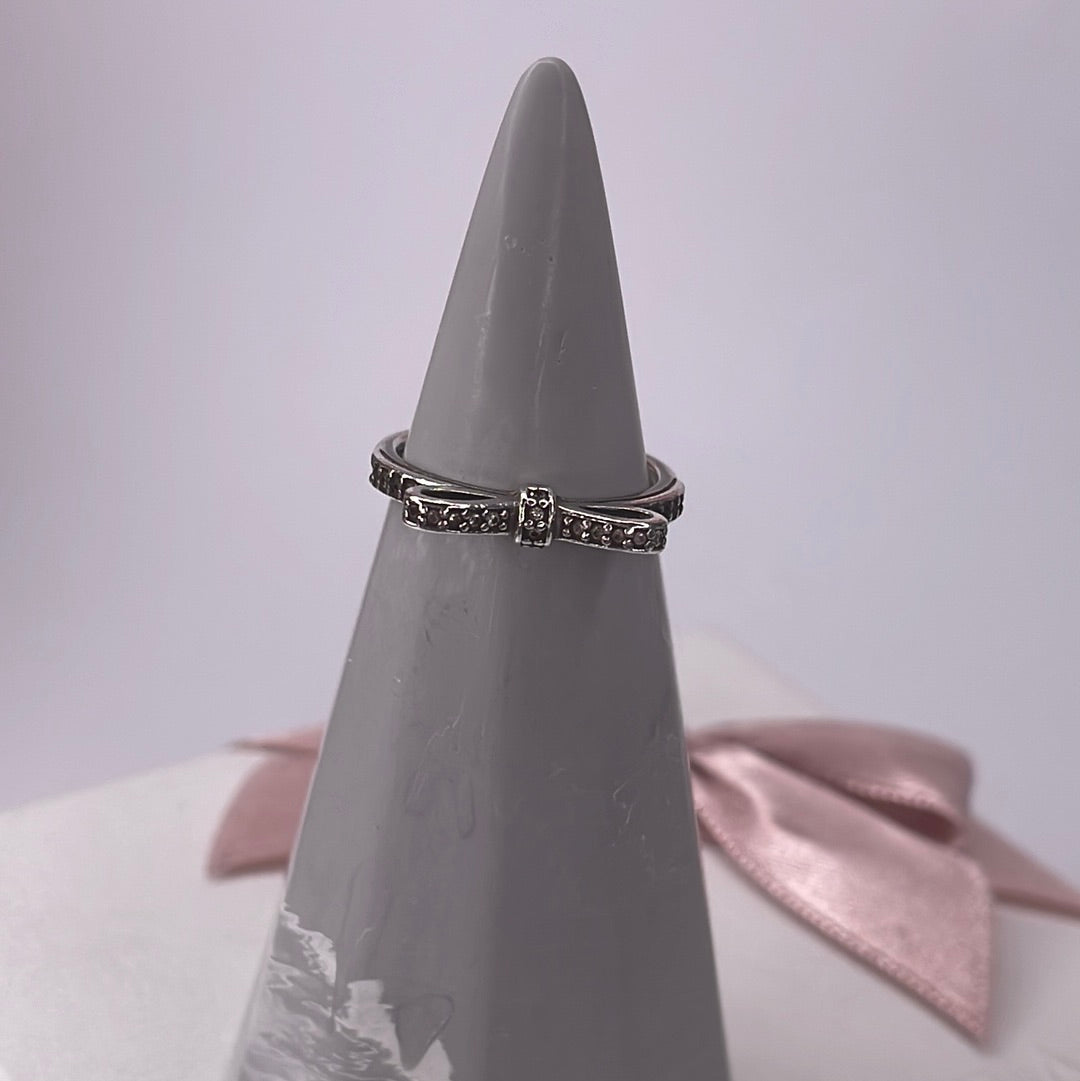 Genuine Pandora Bow Ring Classic Pandora Gift – Preloved Pandora Boutique