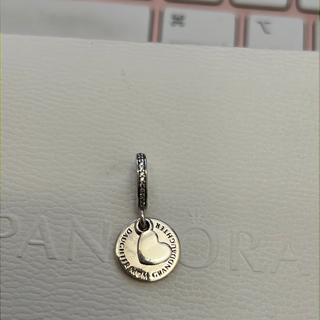 Genuine Pandora Daughter, Granddaughter Mum Three Generation Charm ...