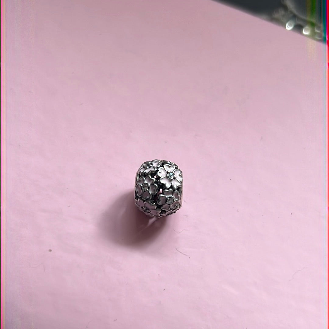 Genuine Pandora Pink Enamel Daisy Flower Ball Openwork – Preloved ...