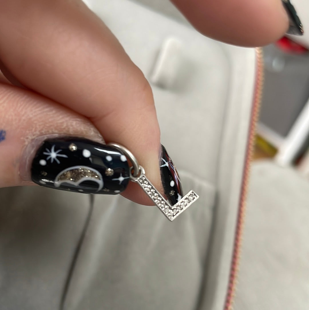 Genuine Pandora Letter L Pave Dangle Charm – Preloved Pandora Boutique