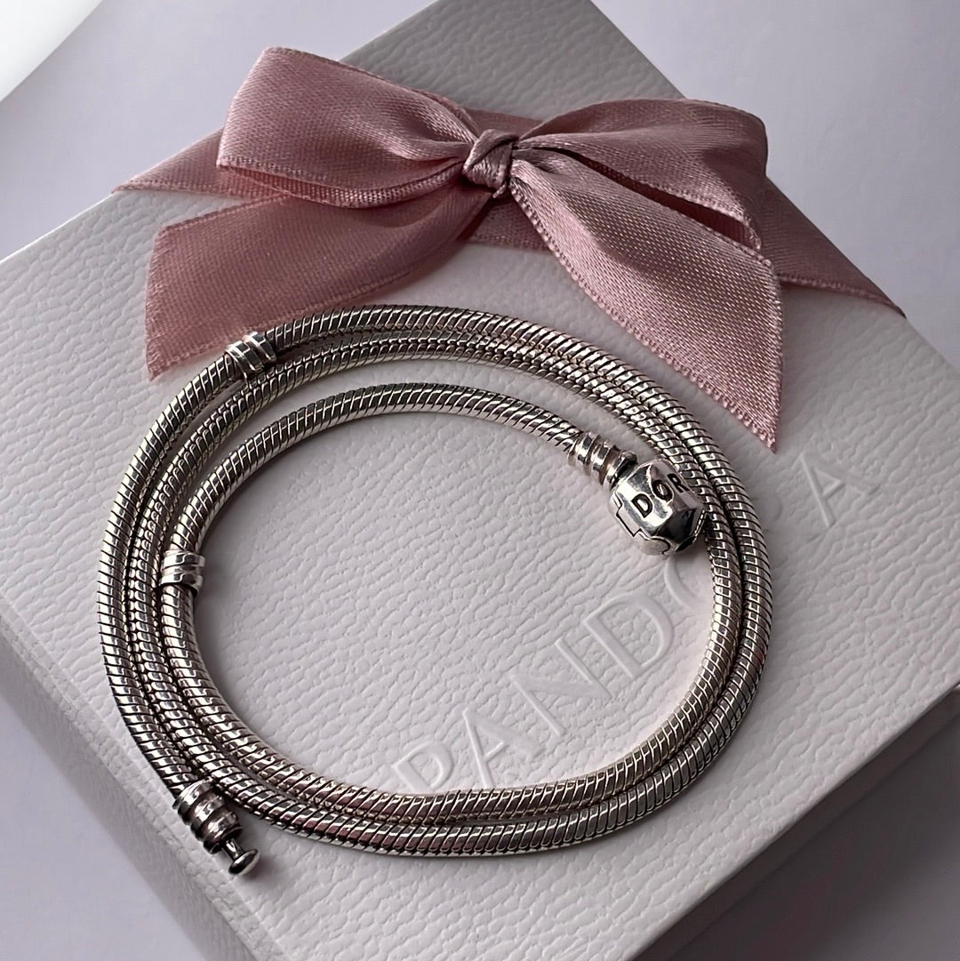Genuine Pandora Snake Chain Moments Necklace – Preloved Pandora Boutique
