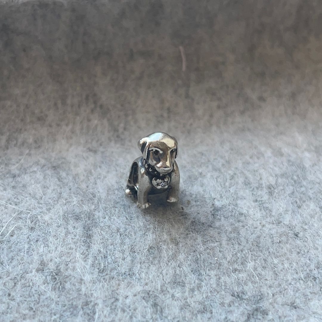 Genuine Pandora Dog Labrador Dog Charm with Pave Collar – Preloved ...