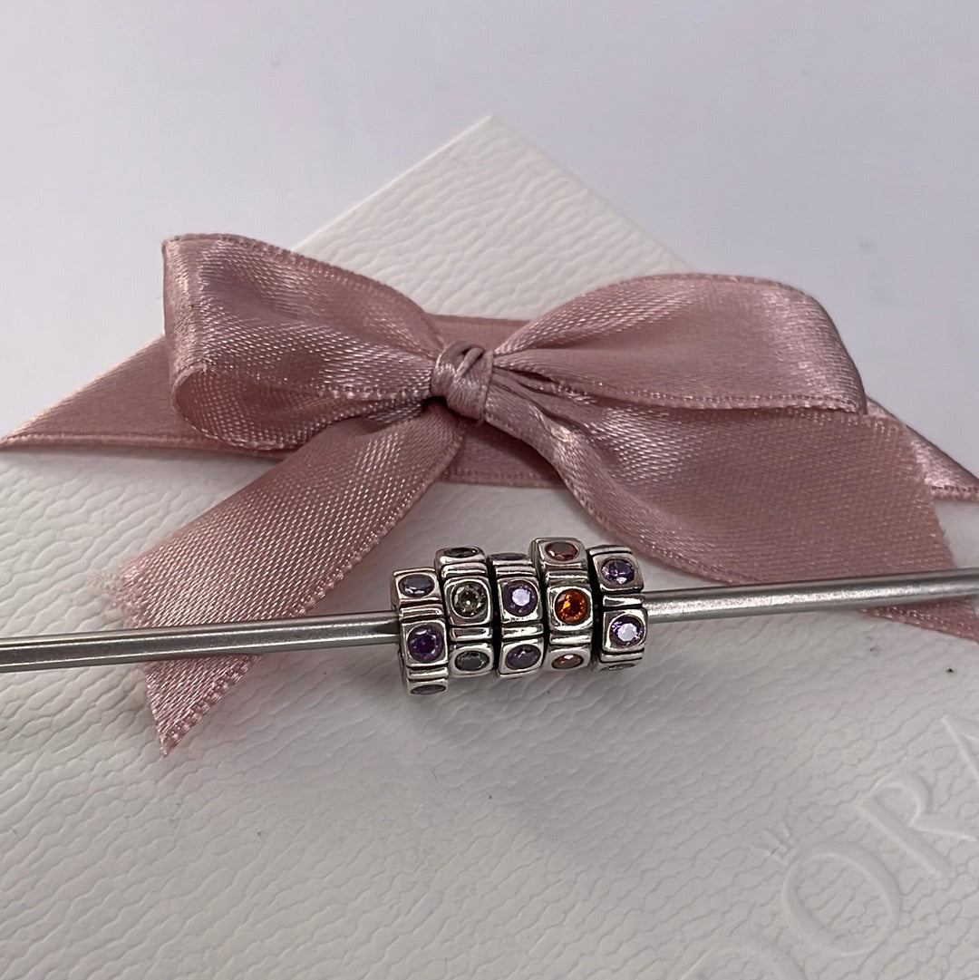Genuine Pandora Colour Stone Spacer CZ Pave Spacer – Preloved Pandora ...