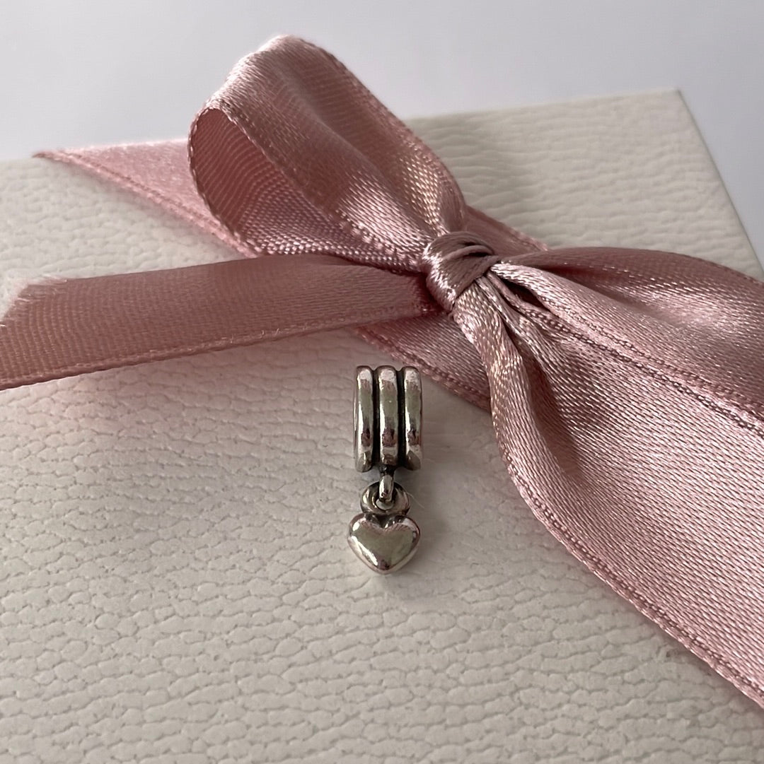 Genuine Pandora Dangle Heart Small Silver Charm – Preloved Pandora Boutique