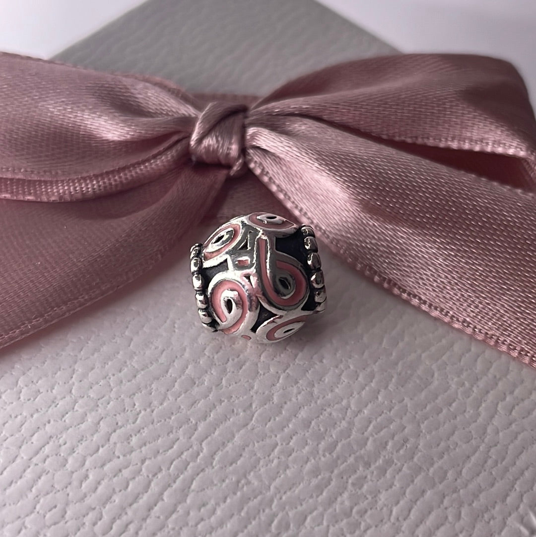 Genuine Pandora Cancer Awareness Pink Ribbon Charm Survivor – Preloved ...