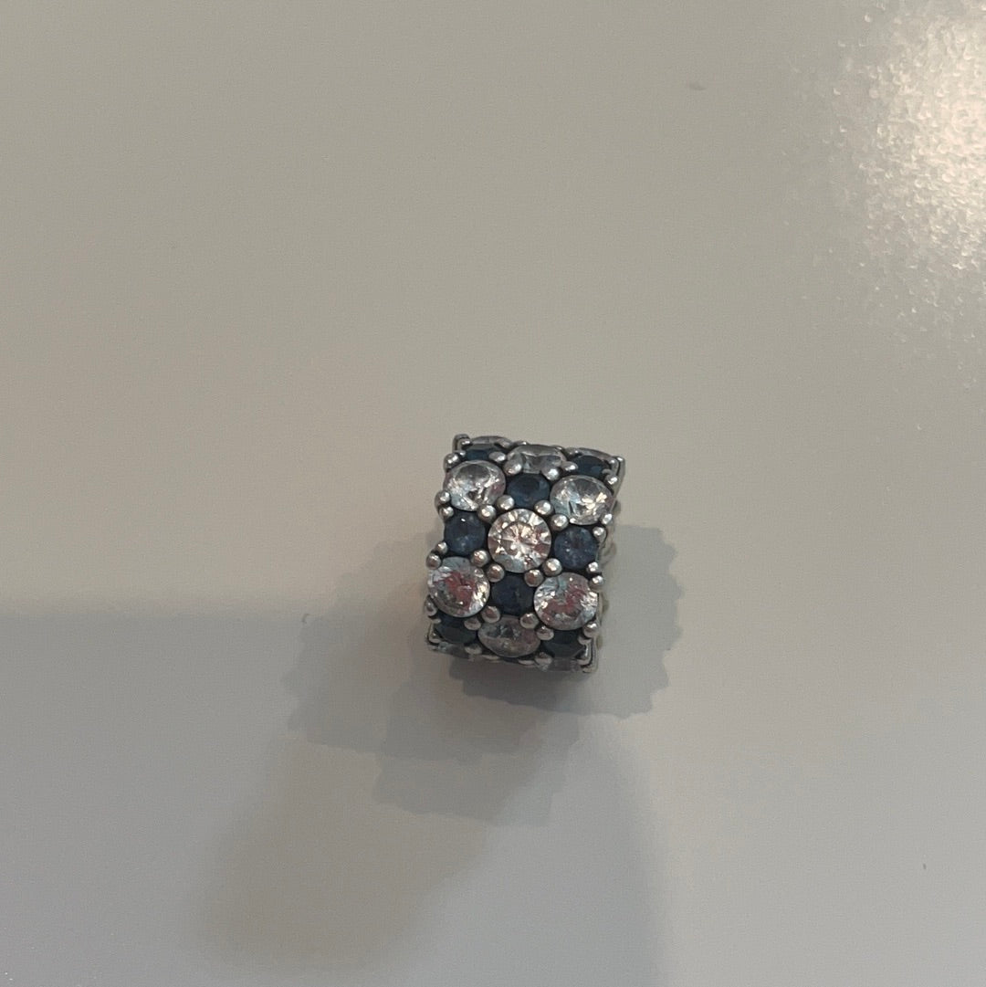 Genuine Pandora Pave Sparkle Charm Clear & Blue – Preloved Pandora Boutique