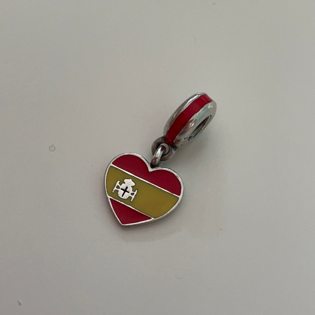 Genuine Pandora Spanish Flag Enamel Travel Dangle Charm Spain ...