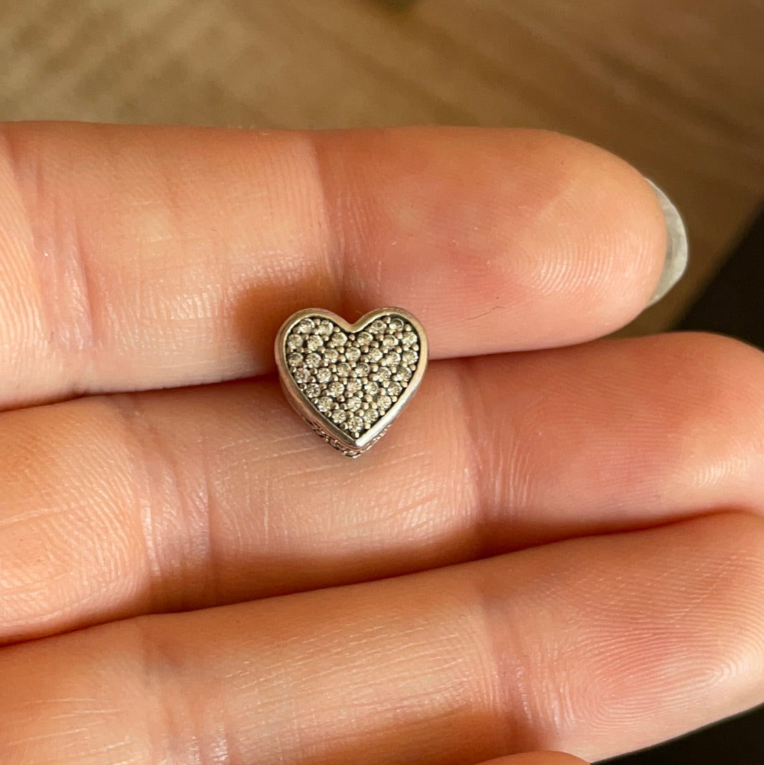 Genuine Pandora Essence Pave Love Heart Love Meaning Charm – Preloved ...