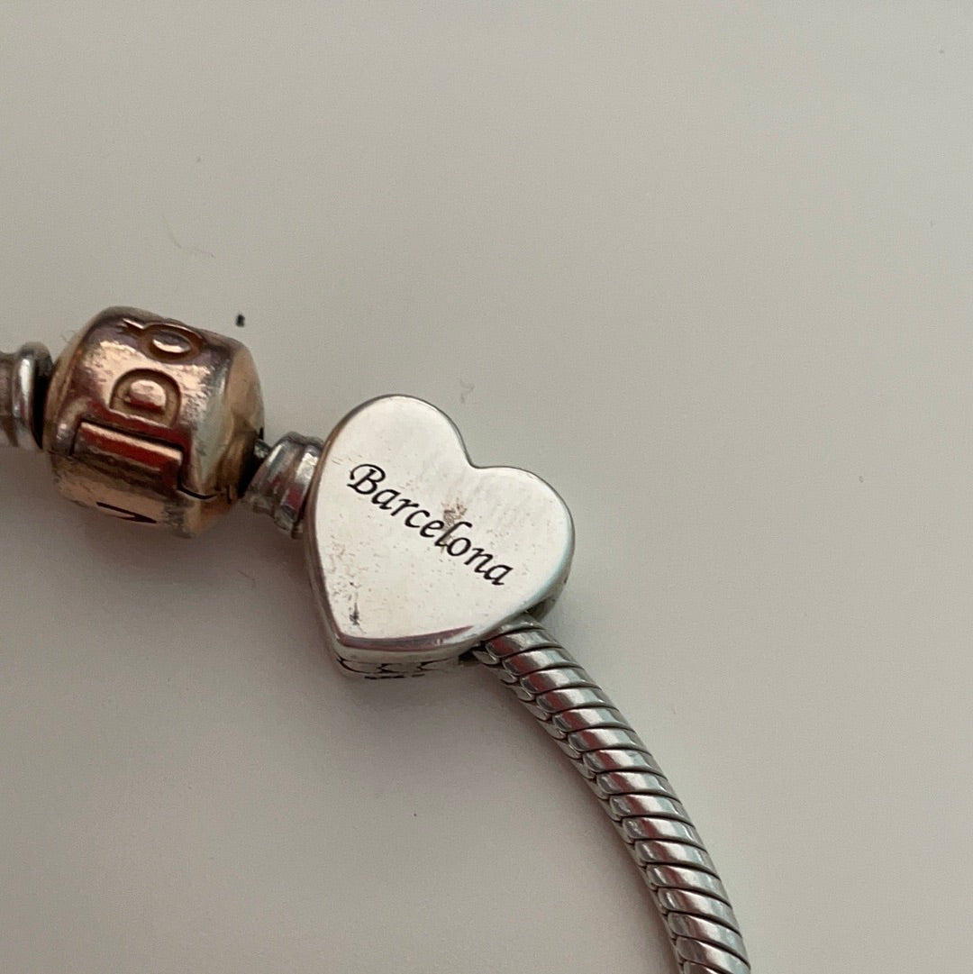 Genuine Pandora Barcelona Heart Travel Heart Charm Spain – Preloved ...